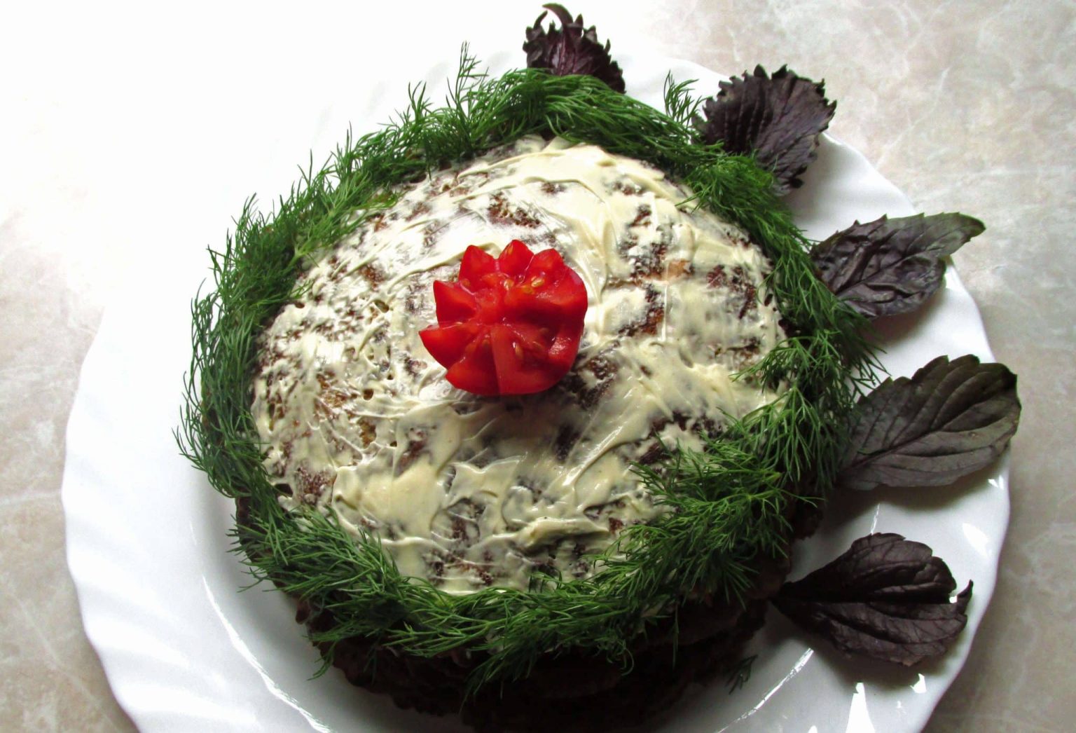 Liver cake | Ukrainian recipes