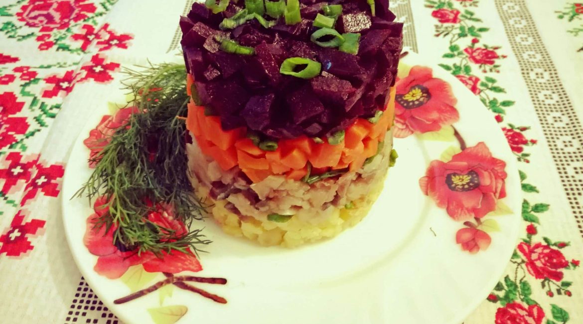 Mayonnaise-free shuba (herring under a fur coat) – Ukrainian Recipes